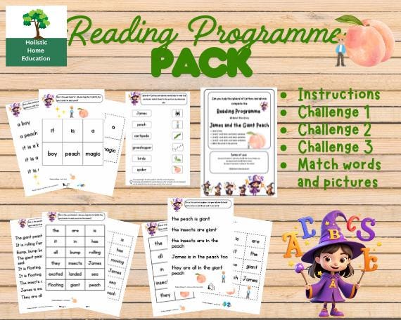 James and the Giant Peach Resource Pack, Based on UK Curriculum ...