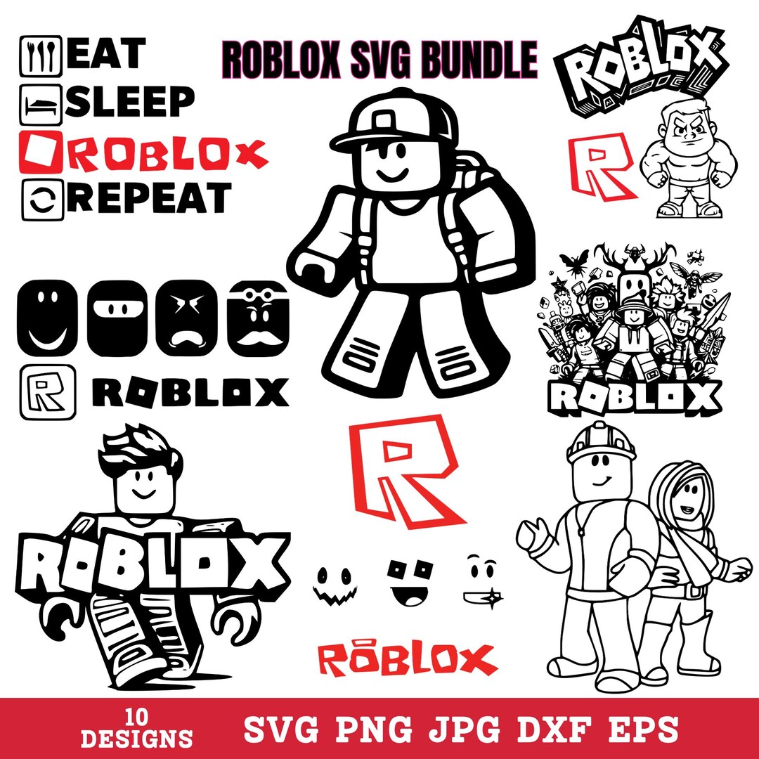 Roblox Svg Png Bundle, Robot Svg, Gaming Svg Files for Cricut, Roblox ...