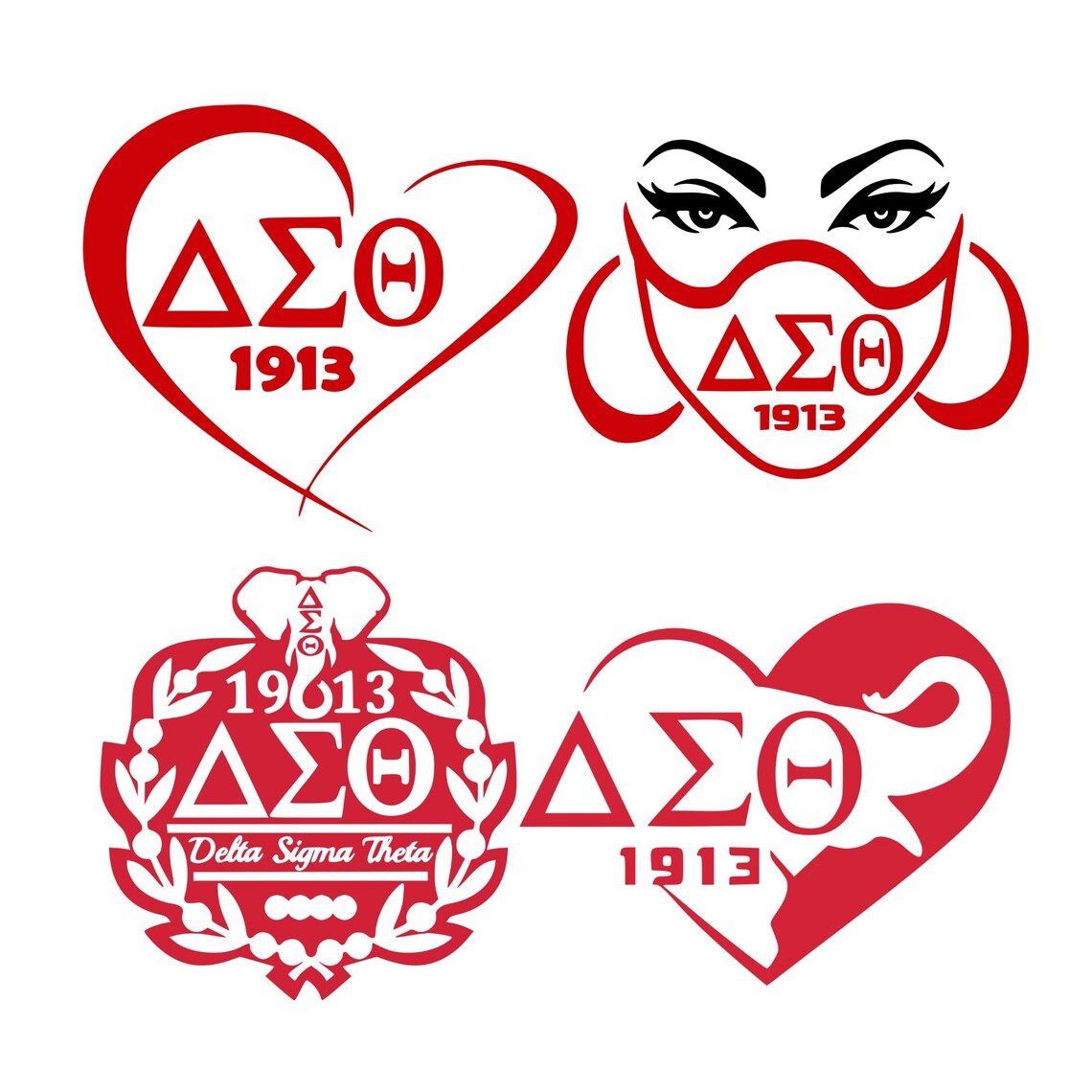 Delta Sigma Theta Svg Bundle, 1913 Hand Sign Cut Files, Delta Sigma ...