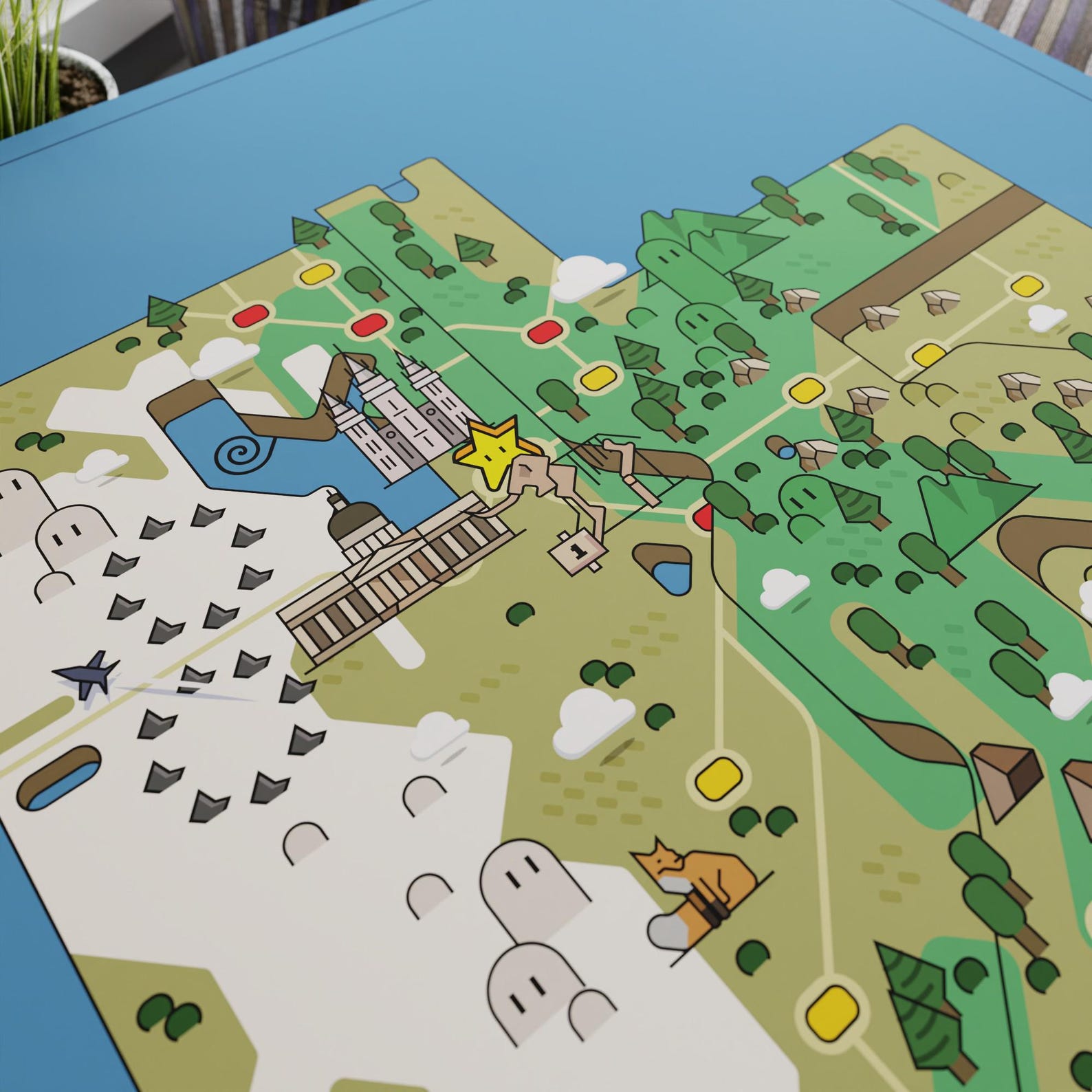 USA: Utah Map | Retro Adventure Style | Uniquely Designed Map With a ...