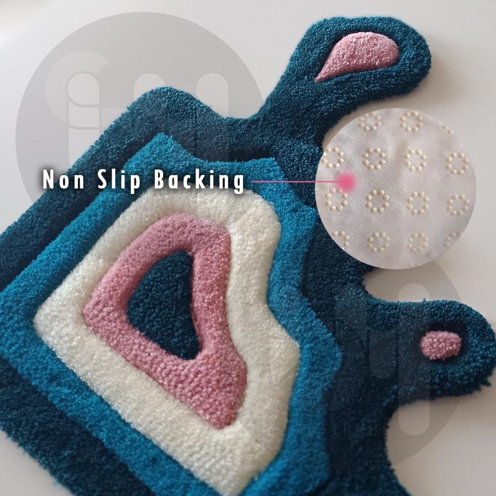 Wavy Tufted Rug – Funky Irregular Shape Groovy Rug, 3D Fluffy Abstract ...