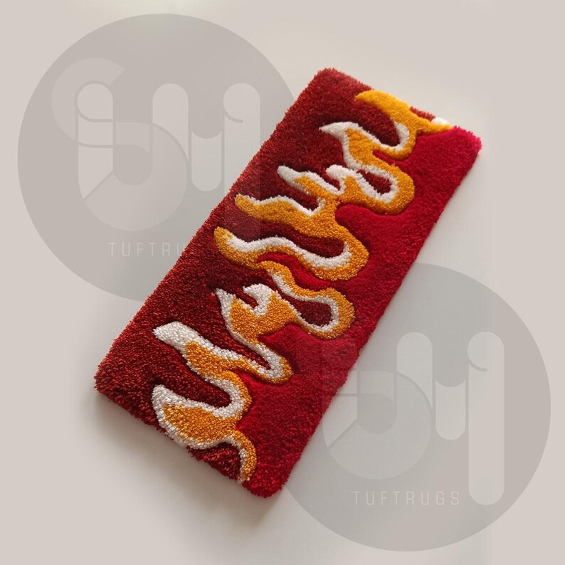 Handcrafted Tufted Gamer Keyboard Rug – Unique Desk & Workspace Decor ...