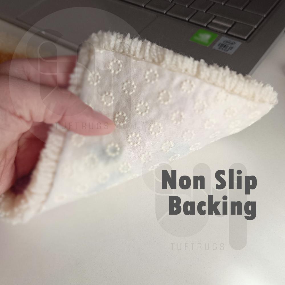 Handmade Tufted Keyboard Wrist Rest Rug, Floral Aesthetic Cozy Desk ...