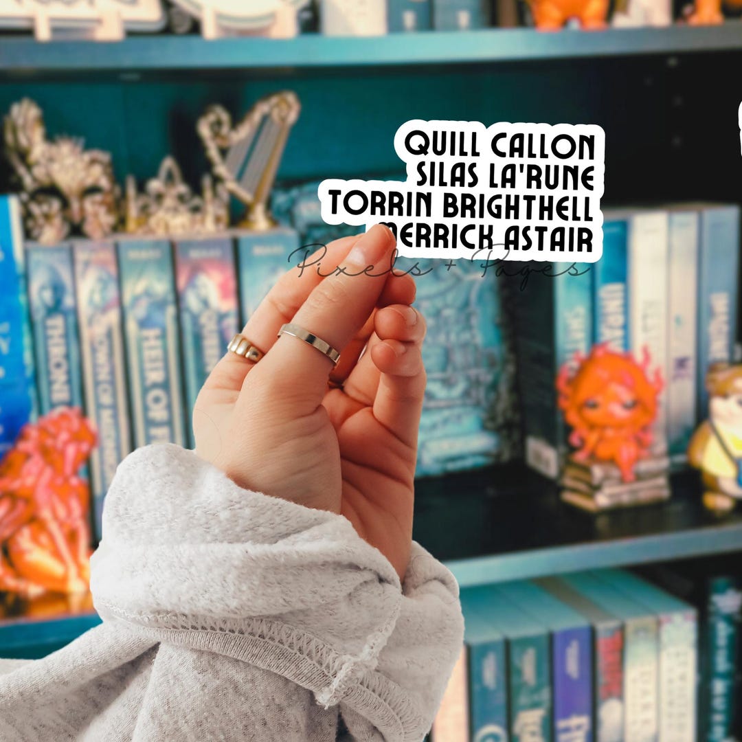 Lies of Lena Name Sticker- Fantasy Bookish Sticker, Romantasy Book ...