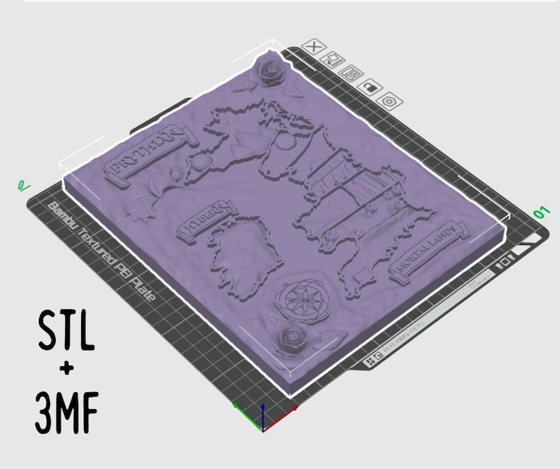 ACOTAR Map 3D STL File – Bookish Romantasy Decor (digital Download) - Etsy
