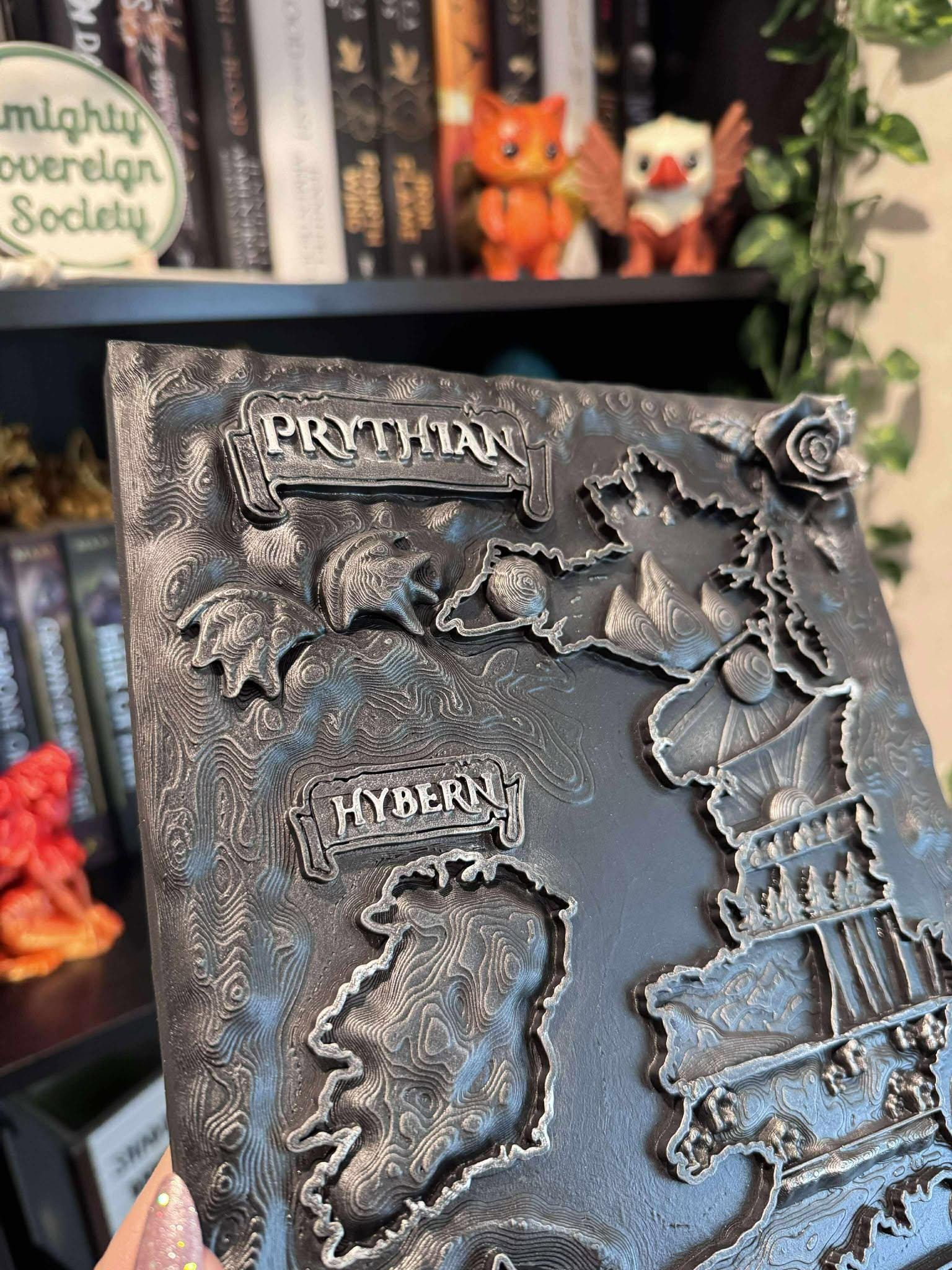 ACOTAR World Map- 3D Prythian Map, the Night Court, Fantasy Book Map, A ...