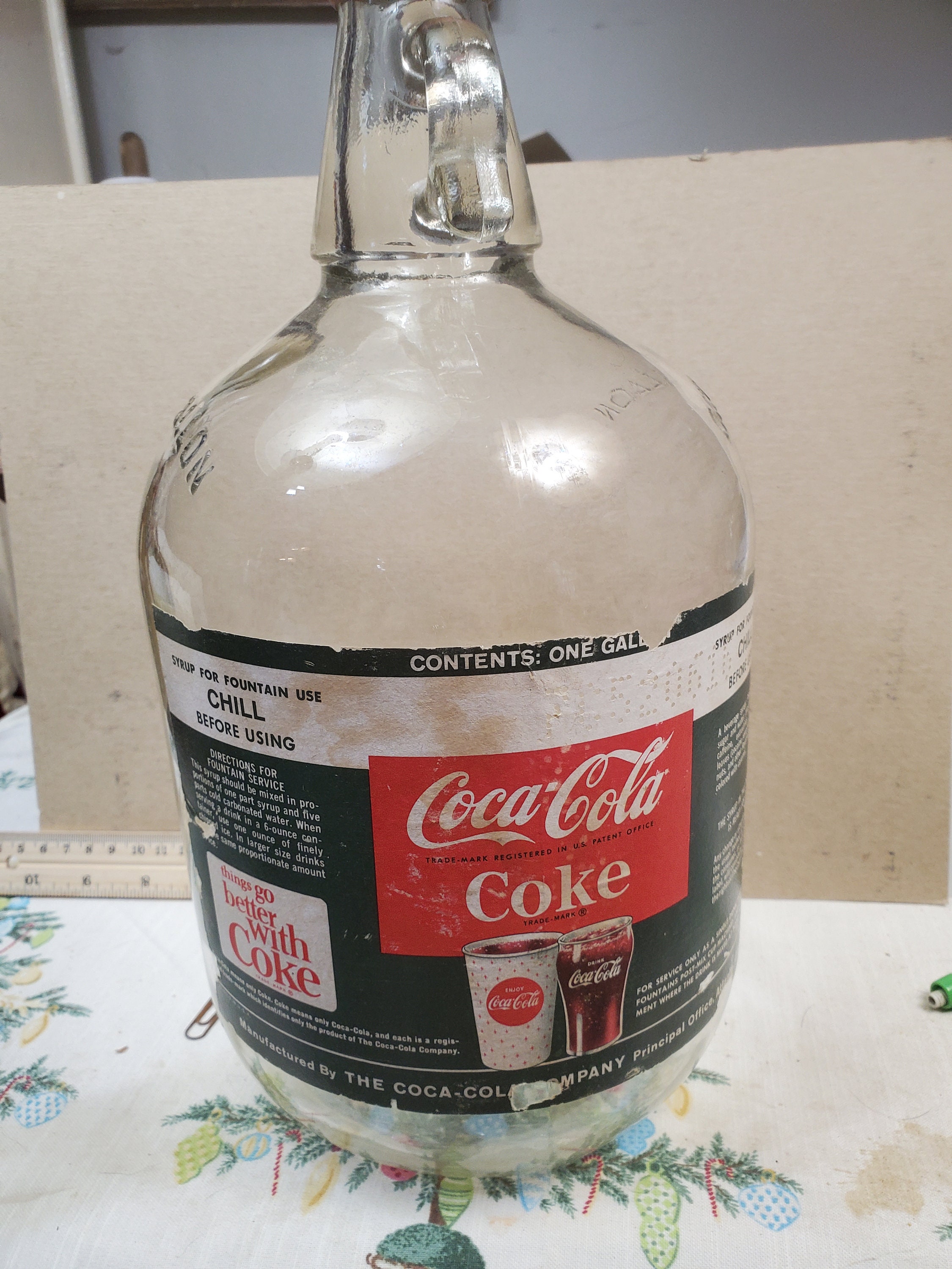 Vintage Coke Syrup Bottle Coca Cola Soda Fountain Bottle - Etsy