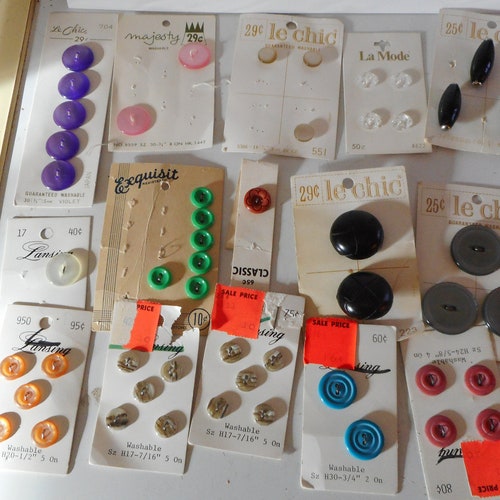 50 Vintage Button Lot - Etsy