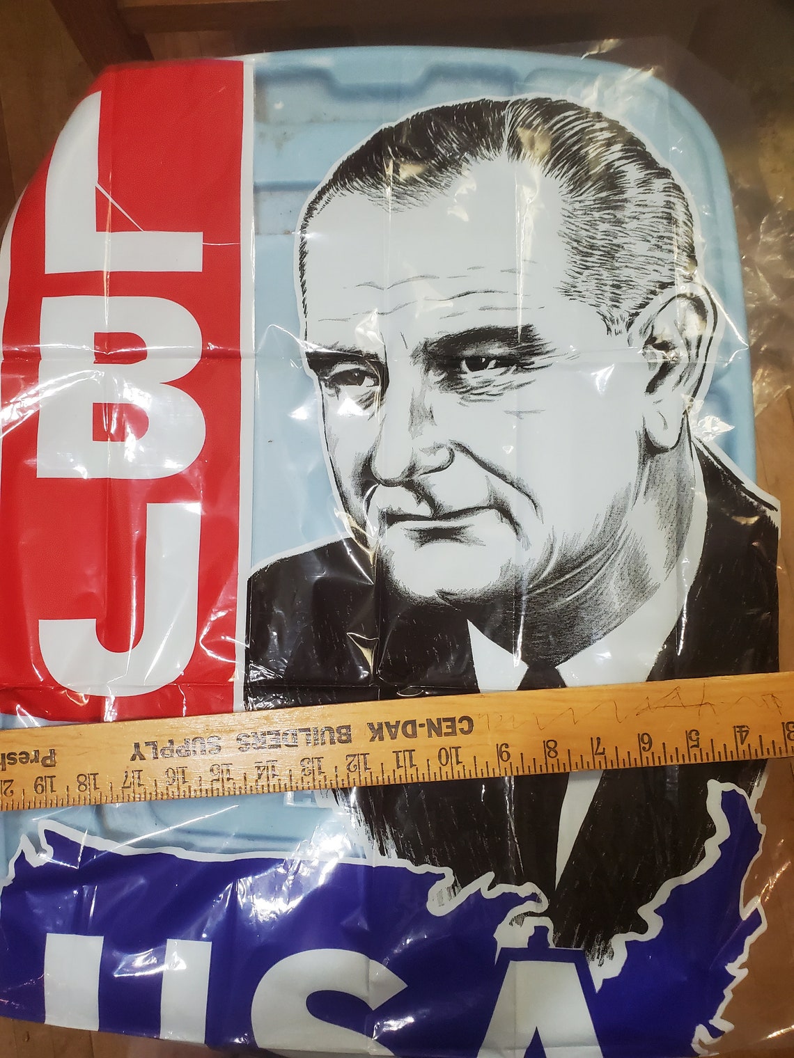 LBJ Campaign Poster President Johnson Plastic Campaign - Etsy