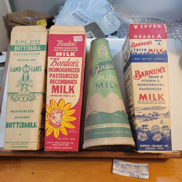Vintage Milk Carton - Etsy