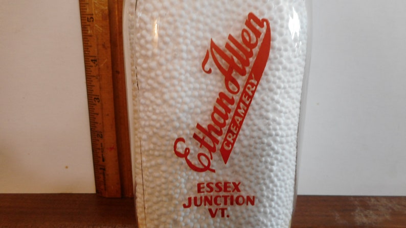 Ethan Allen Milk Bottle, Essex Junction Vermont Dairy, Ethan Allen ...