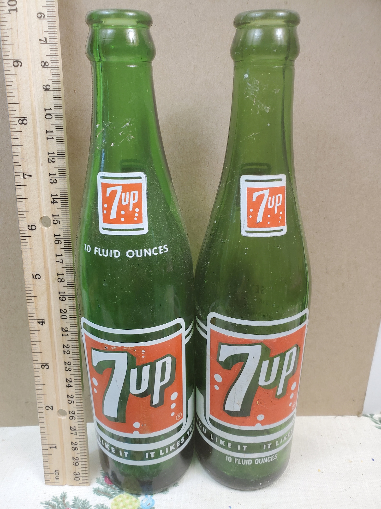 Vintage 7up Pop Bottles Old Seven up Pop Bottles Old - Etsy