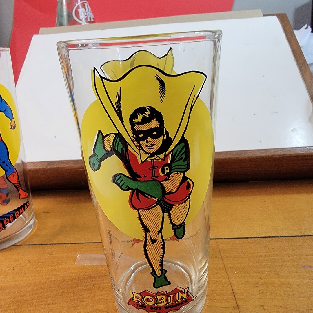 DC Comics Robin Glass, Pepsi Moon Glass, Pepsi Super Heroes, Cartoon ...