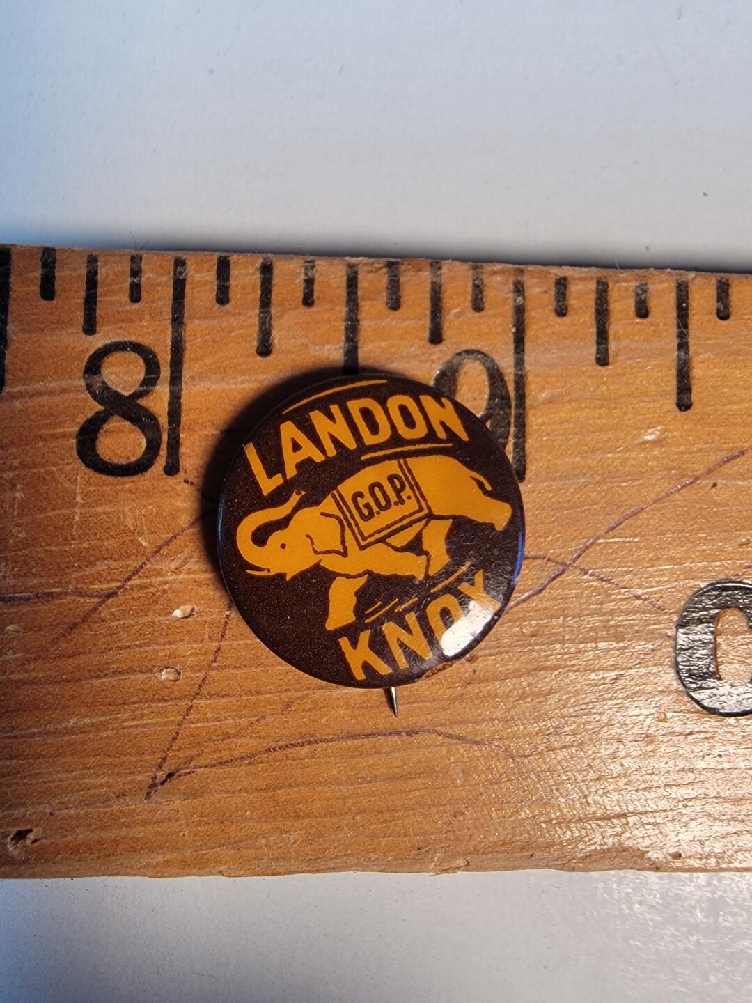 Landon Knox Button, Presidential Campaign, Politics,political Button ...