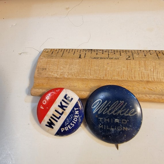 Wilkie campaign button vintage - Gem