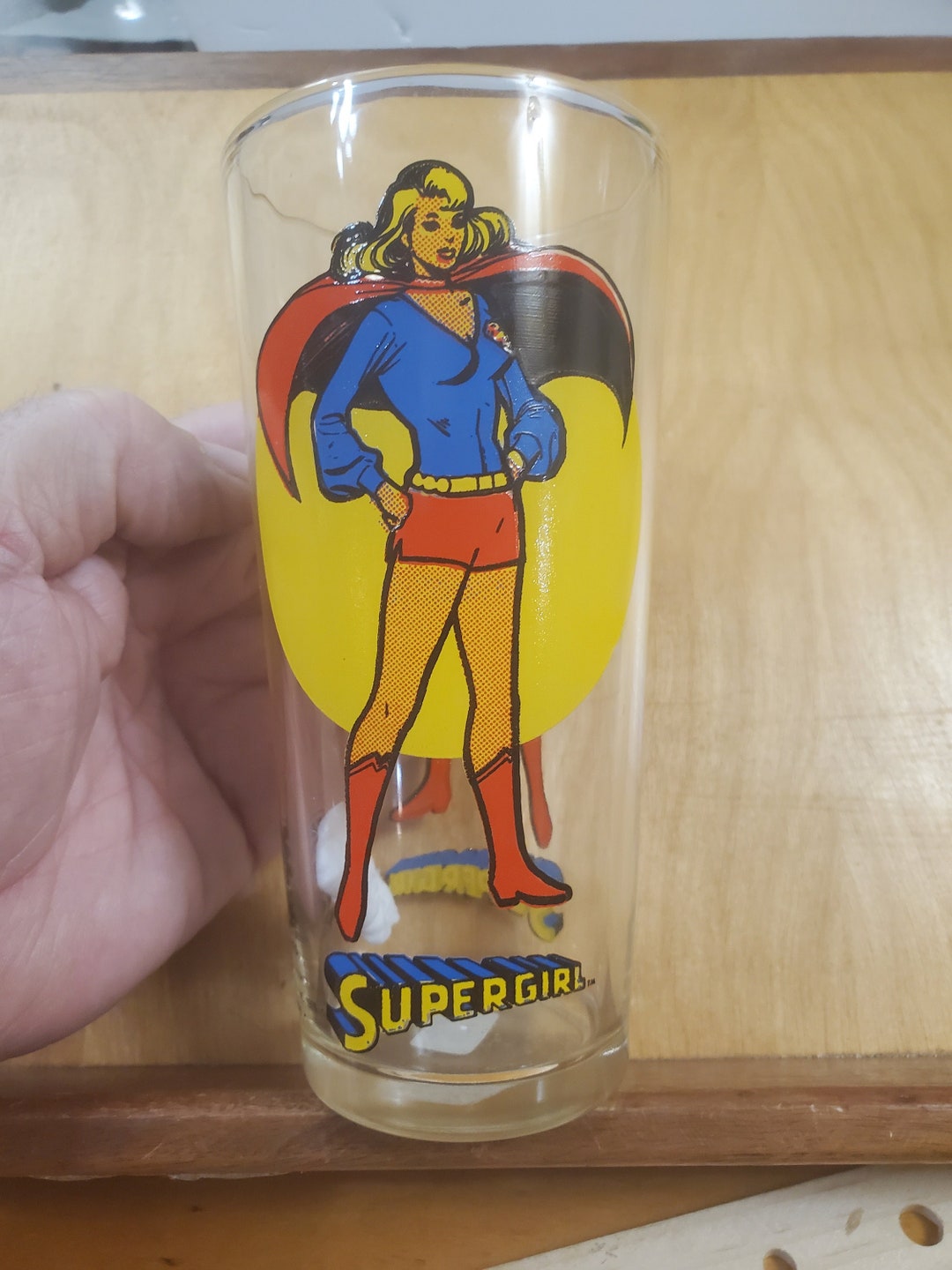 Pepsi Superheroes Glass, Moon Superhero, Supergirl DC Moon Superhero ...