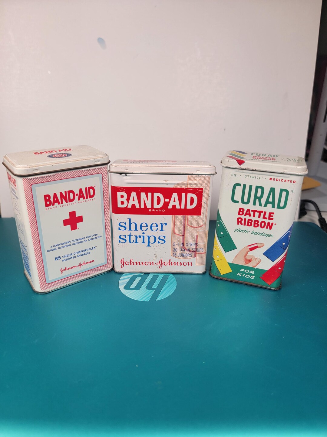 Vintage Band Aid Tin Box, Old Bandages Tin, Vintage Tin Boxes, Vintage ...