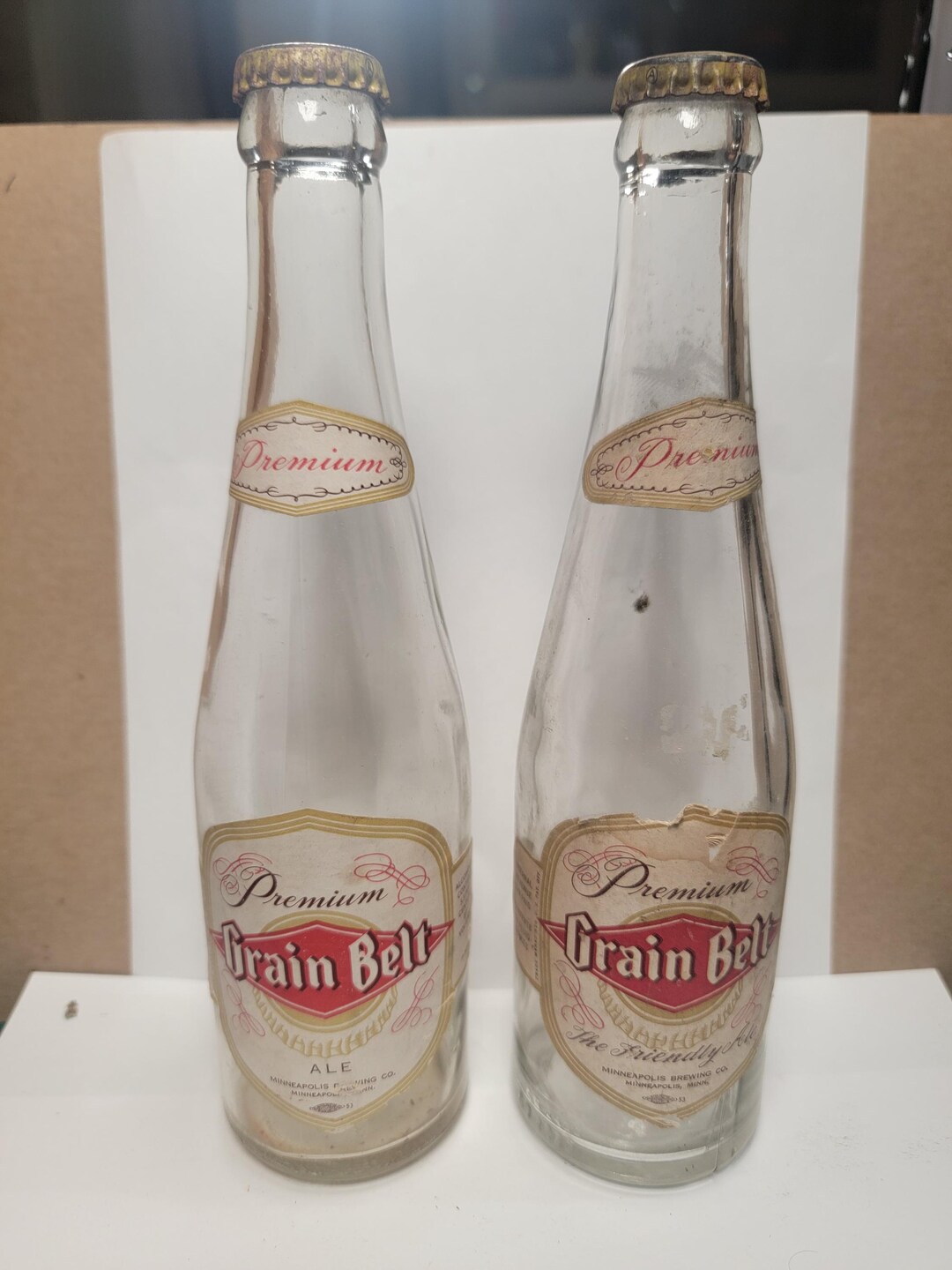Vintage Grain Belt Beer Bottles, Minneapolis Minnesota Beer, Antique ...