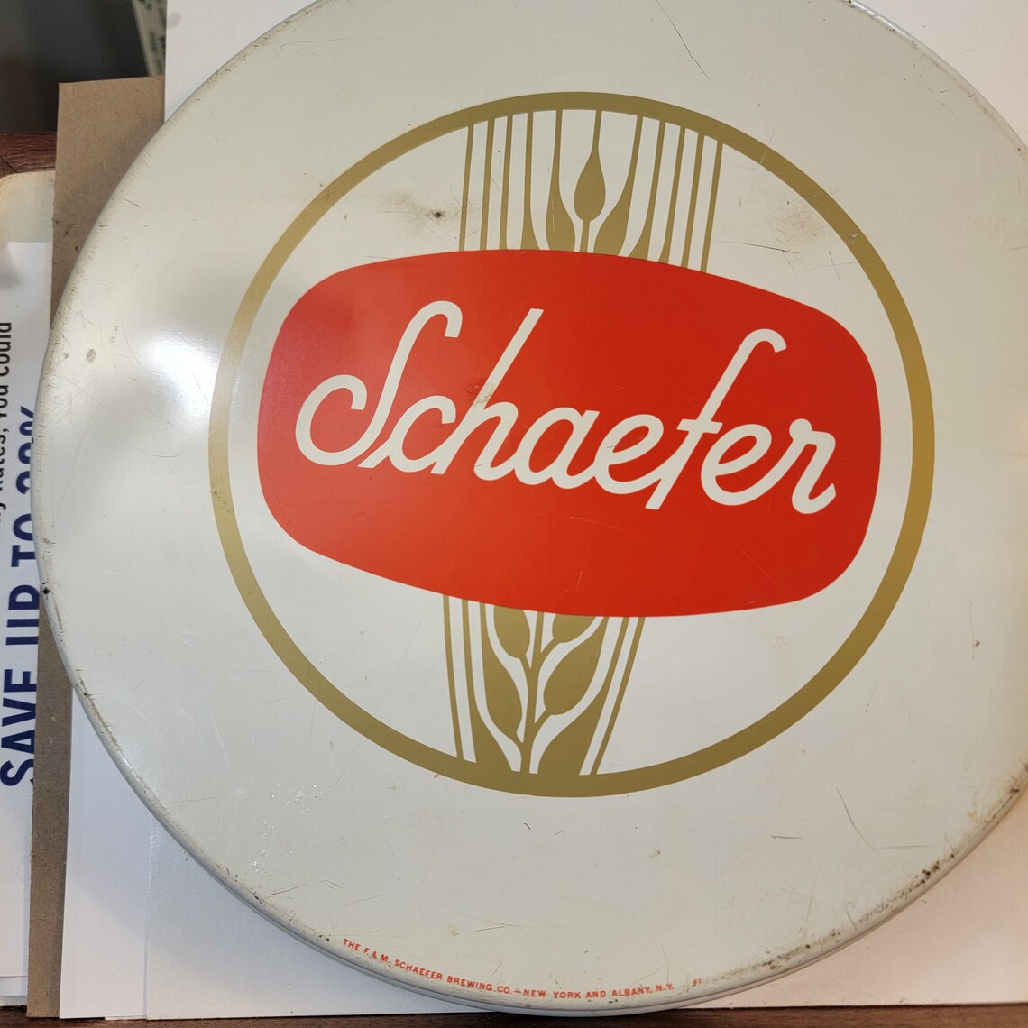 Bar Tray, Old Advertising Beer Tray, Schaefer Bar Tray, Schaefer Beer ...