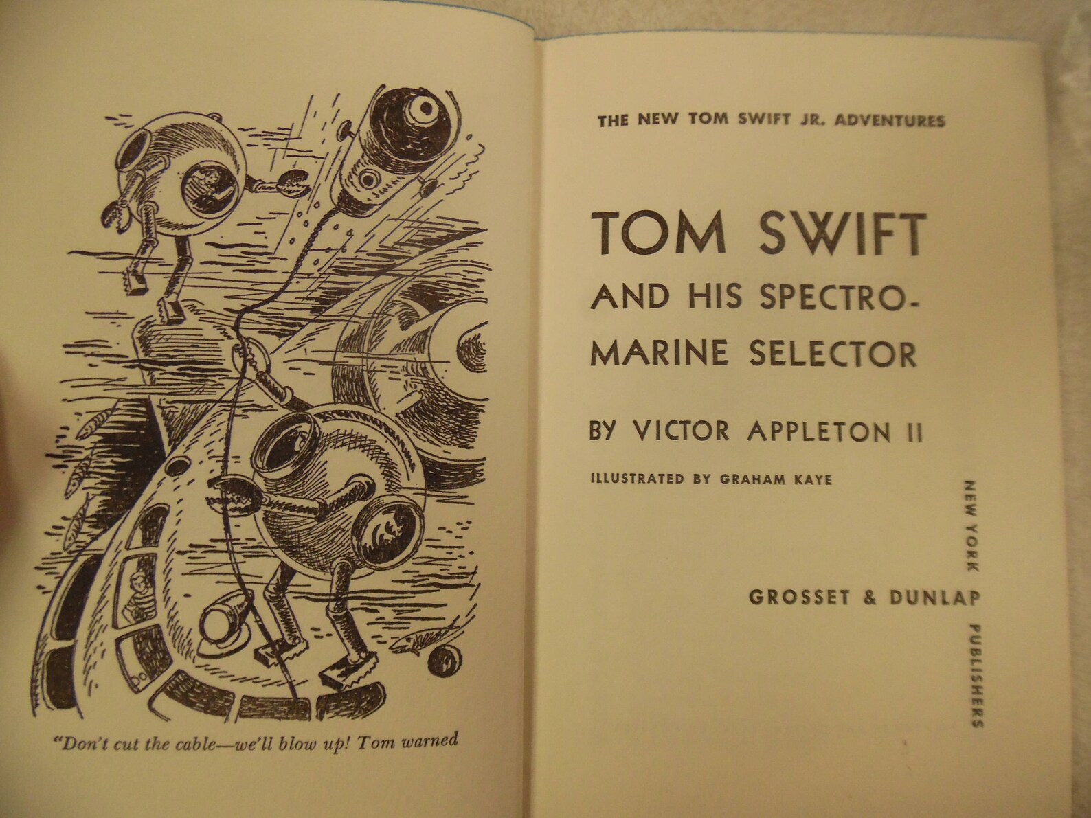 Pair Tom Swift books Spetromarine selector Tom Swift and | Etsy