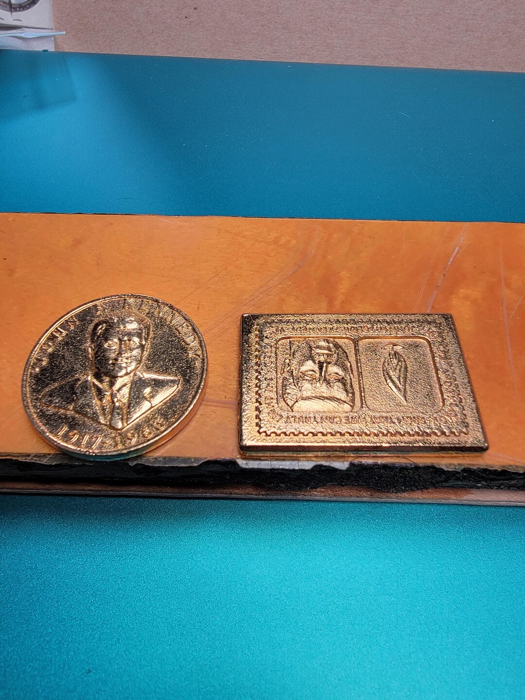 Kennedy Souvenirs, Kennedy Pins, Political Pin, Kennedy Plated Stamp ...