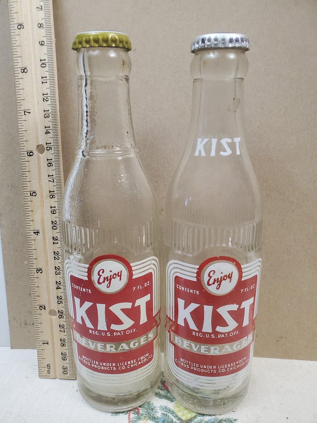 Kist Pop Bottle, Kist Bottle, Chamberlain SD Pop Bottle, Vintage Pop ...