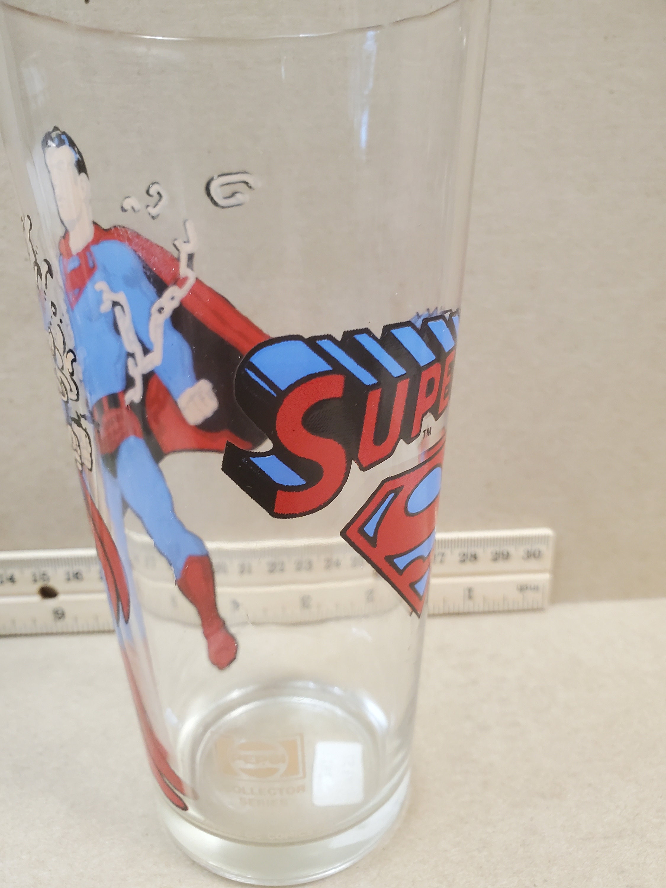 Pepsi Superheroes Glass, Pepsi Superman, Superman Glass, Vintage ...