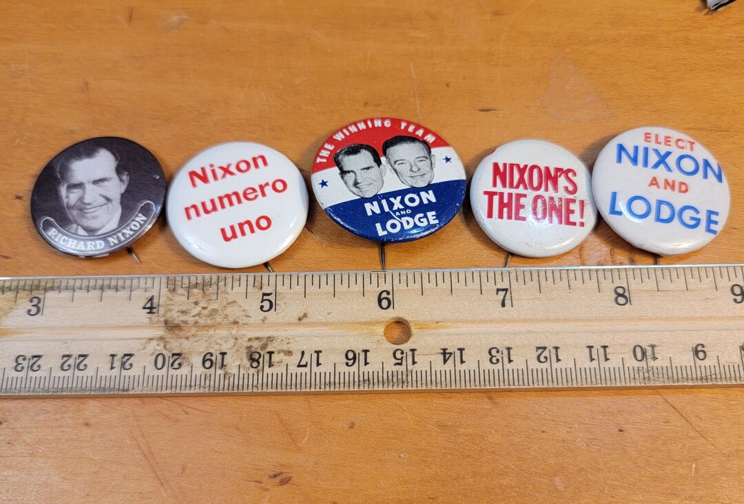 Nixon Button, Presidential Campaign, Politics,political Button ...