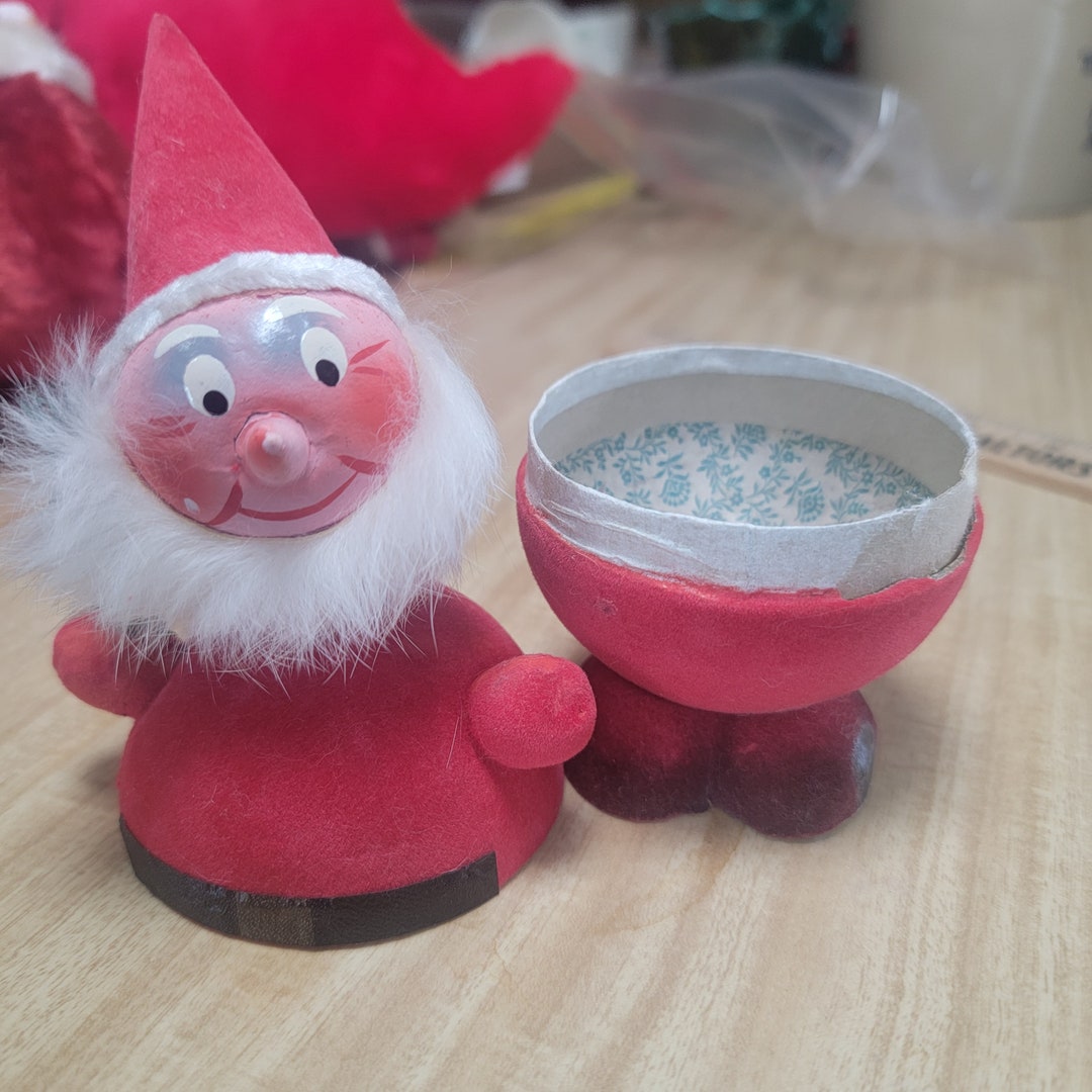 Viintage Western Germany Bobble Head Santa Candy Container, Santa Candy ...