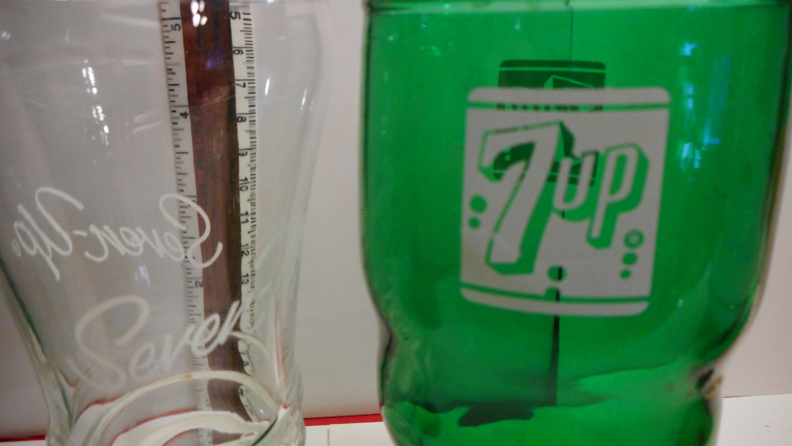 7up Glass Vintage 7up Glass 7up Fountain Glass Old 7up - Etsy