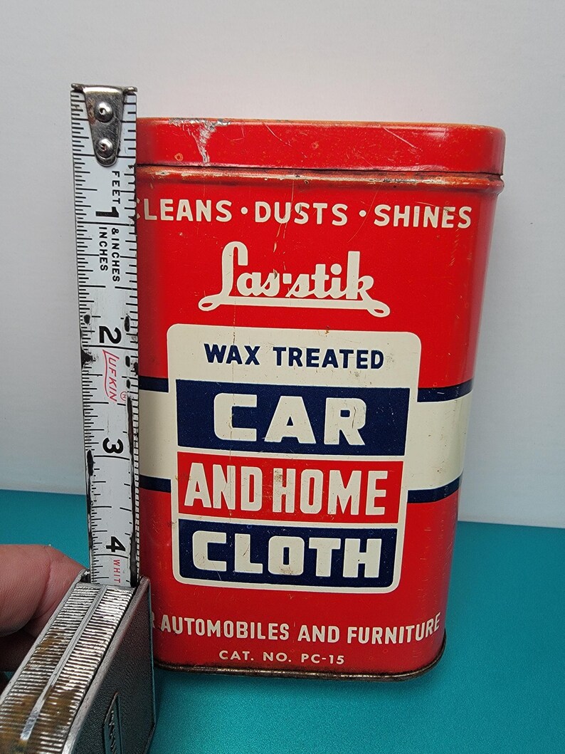 Vintage Lassik Car Home Polish Tin, Automobile Polish Tin, Old ...