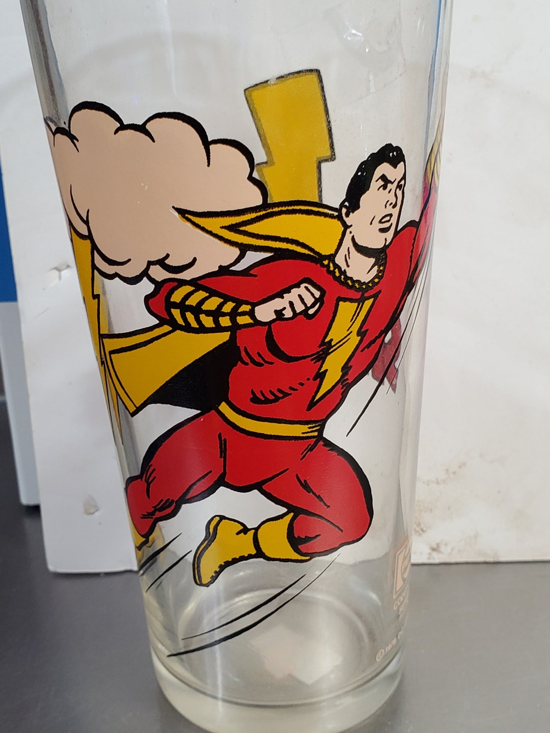 Pepsi Superheroes Glass, Superhero, Comics Glass, Shazam Glass, Shazam ...