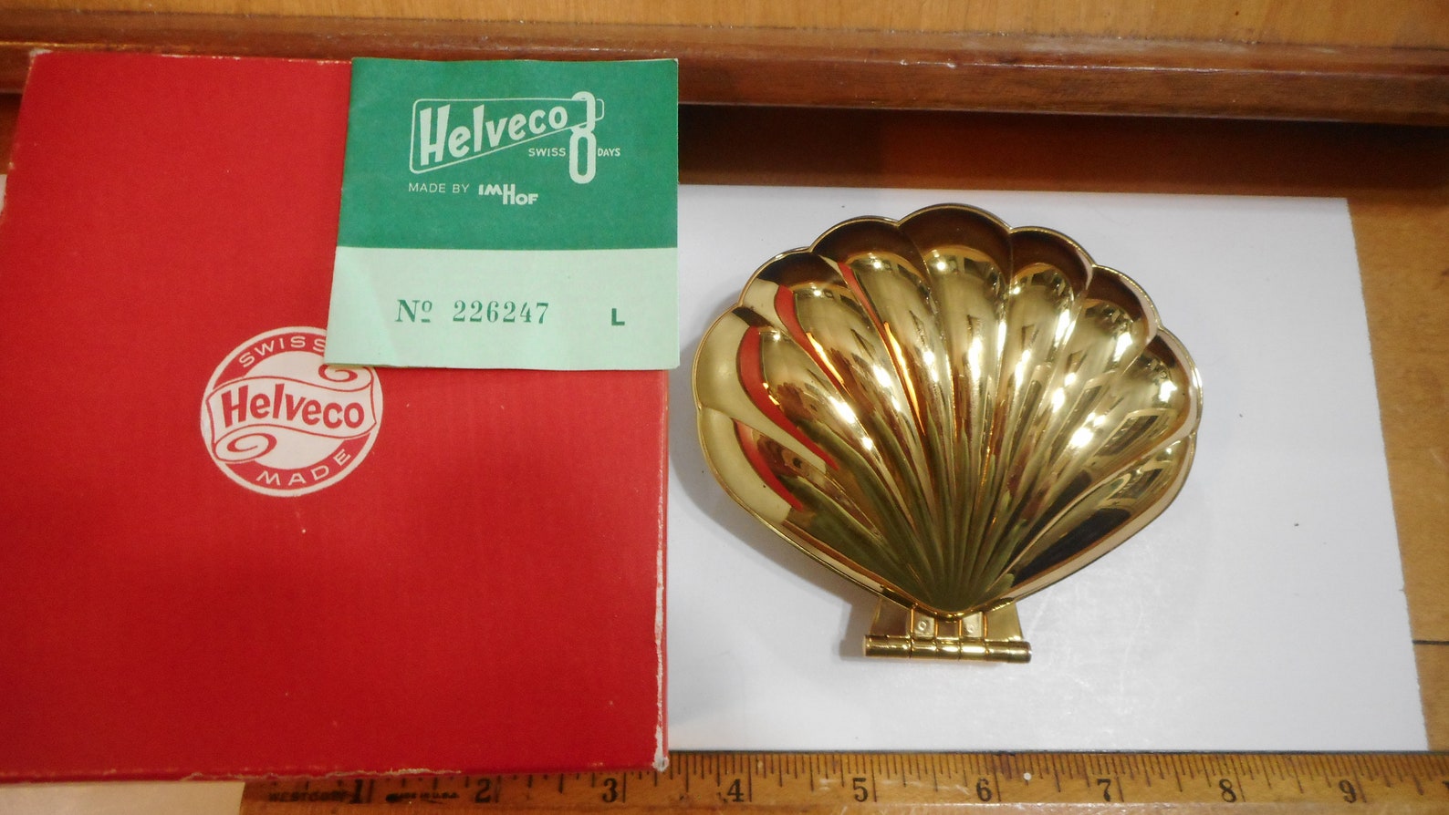 Vintage Helveco Clock Swiss Clock Clamshell Clock Swiss - Etsy