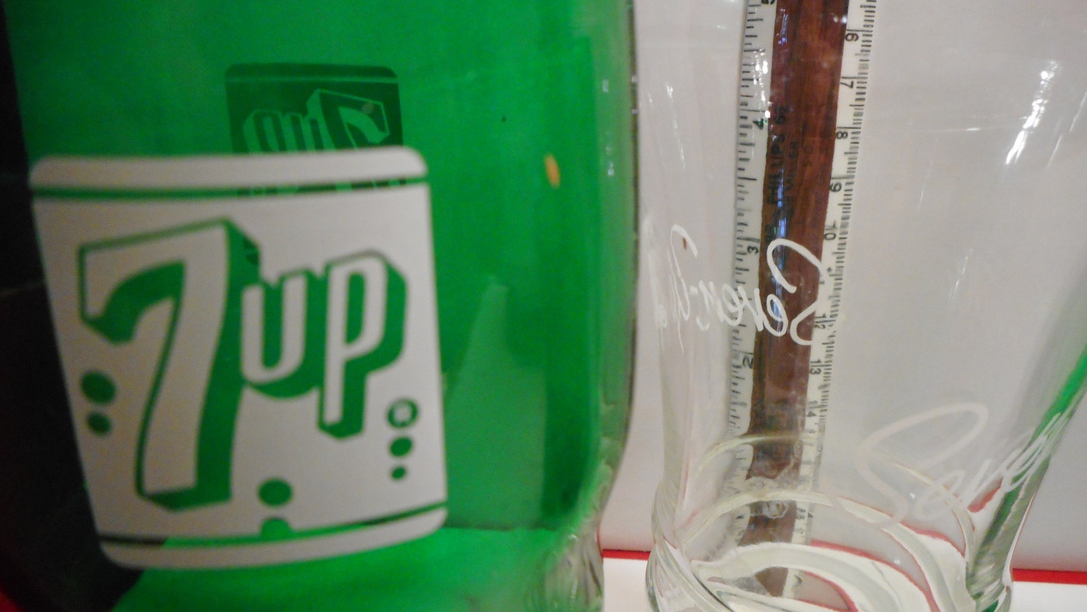 7up Glass Vintage 7up Glass 7up Fountain Glass Old 7up - Etsy