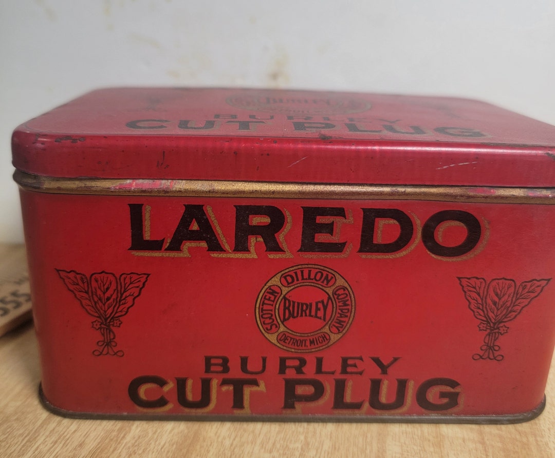 Vintage Laredo Tobacco Tin, Laredo Cut Plug Tobacco, Vintage Tins ...