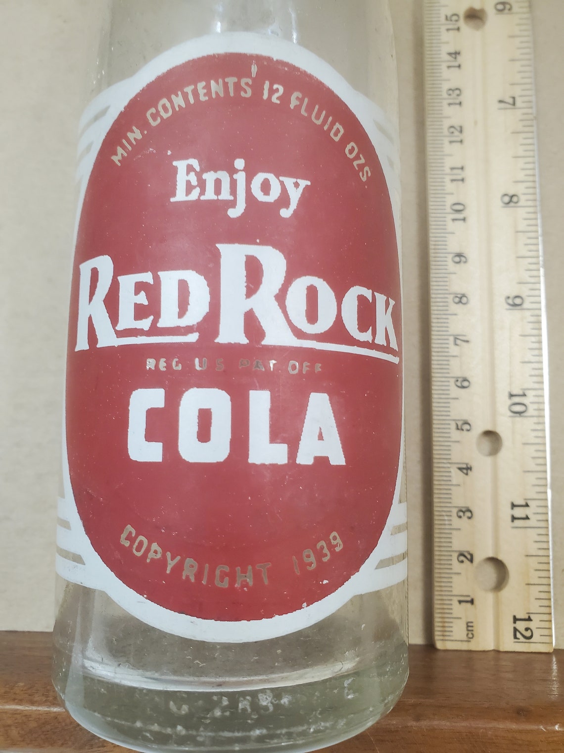 Red Rock Pop Bottle Red Rock Cola Soda Bottle Vintage Soda | Etsy