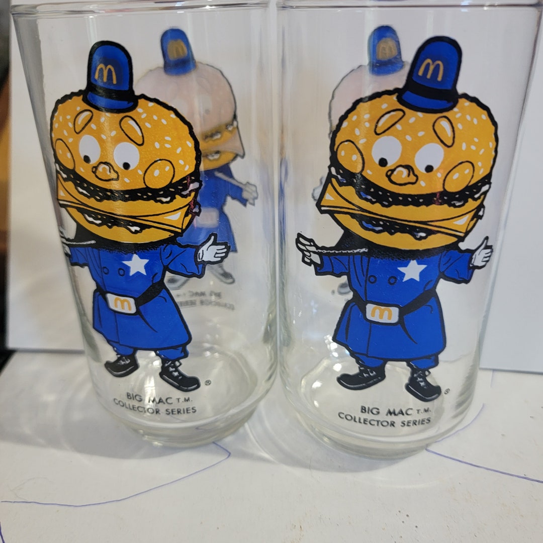 Pair Mcdonalds Glasses, Big Mac Collector Set Glass, Big Mac Glass ...