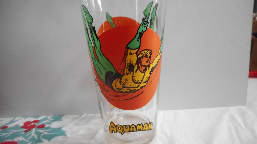 Pepsi Superheroes Glass, Moon Superhero, NPP Aquaman Moon Superhero ...
