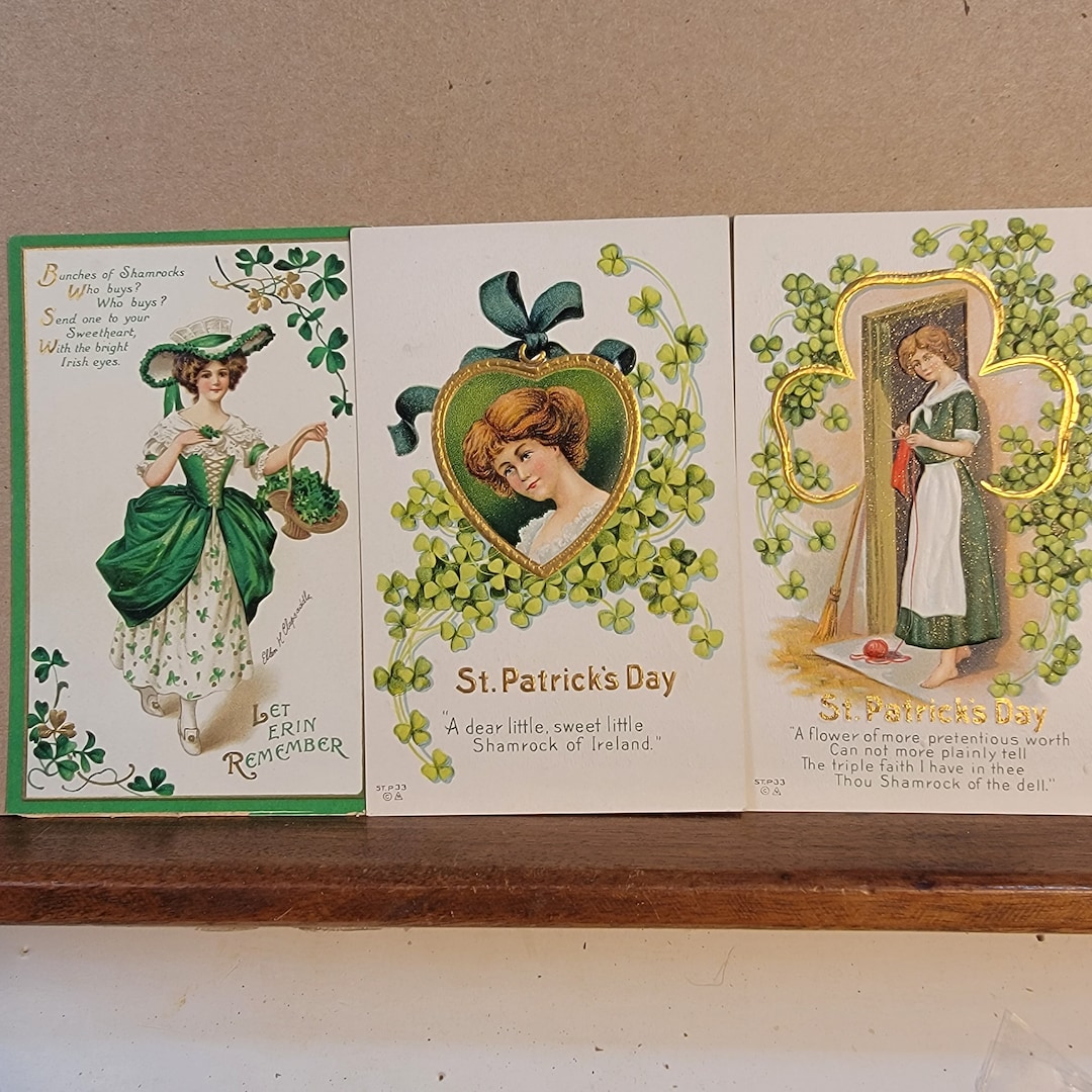 Vintage Postcards Old St. Patricks Postcards Irish - Etsy