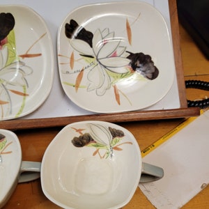 Red Wing Lotus Cup and Saucer, Red Wing Pottery Cups, Red Wing Plates ...