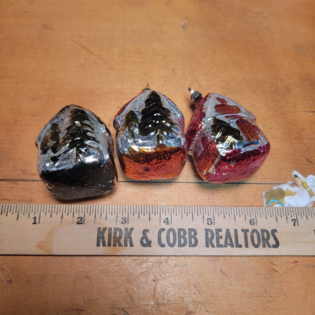 Antique German Blown Glass Christmas Umbrella, Vintage German Ornament ...