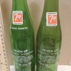 Vintage 7up Pop Bottles, Old Seven up Pop Bottles, Old Bottles, Old ...