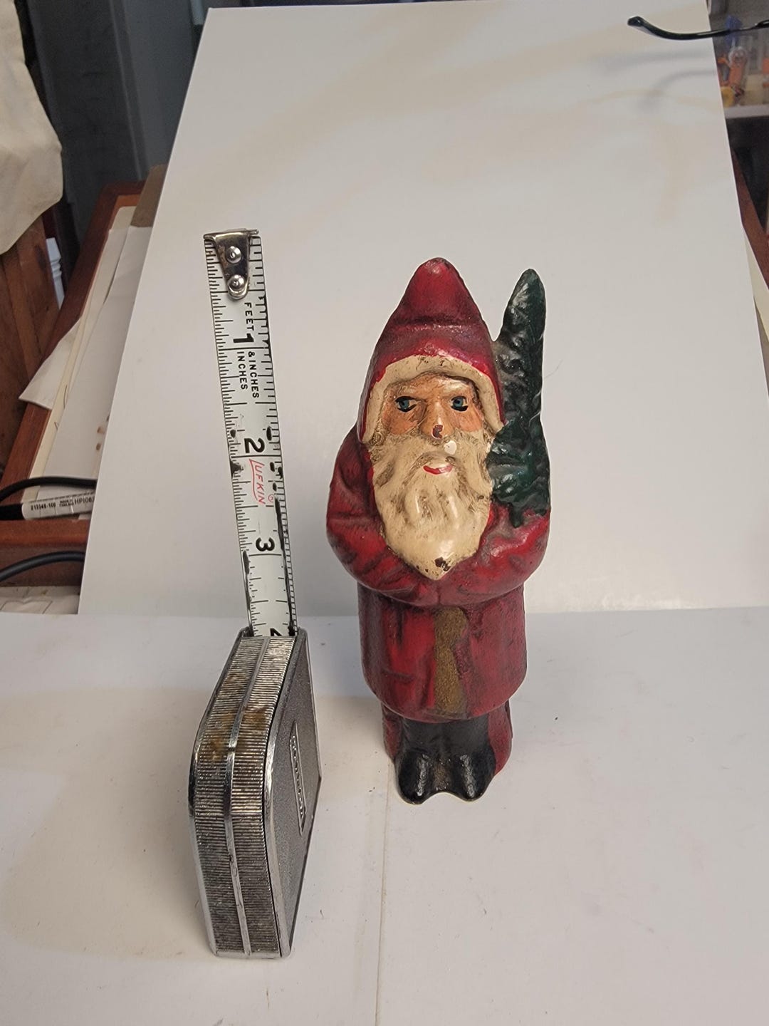 Vintage Lead or Iron Santa Bank, Antique Iron Santa Bank, Vintage ...
