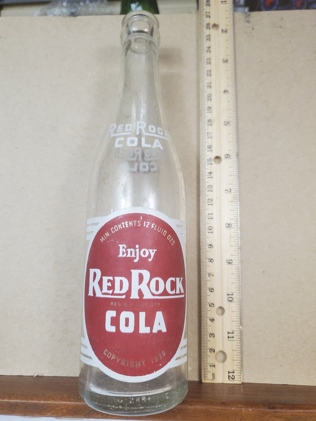 Red Rock Pop Bottle, Red Rock Cola Soda Bottle, Vintage Soda Bottle ...
