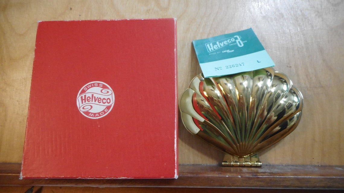 Vintage Helveco Clock Swiss Clock Clamshell Clock Swiss | Etsy