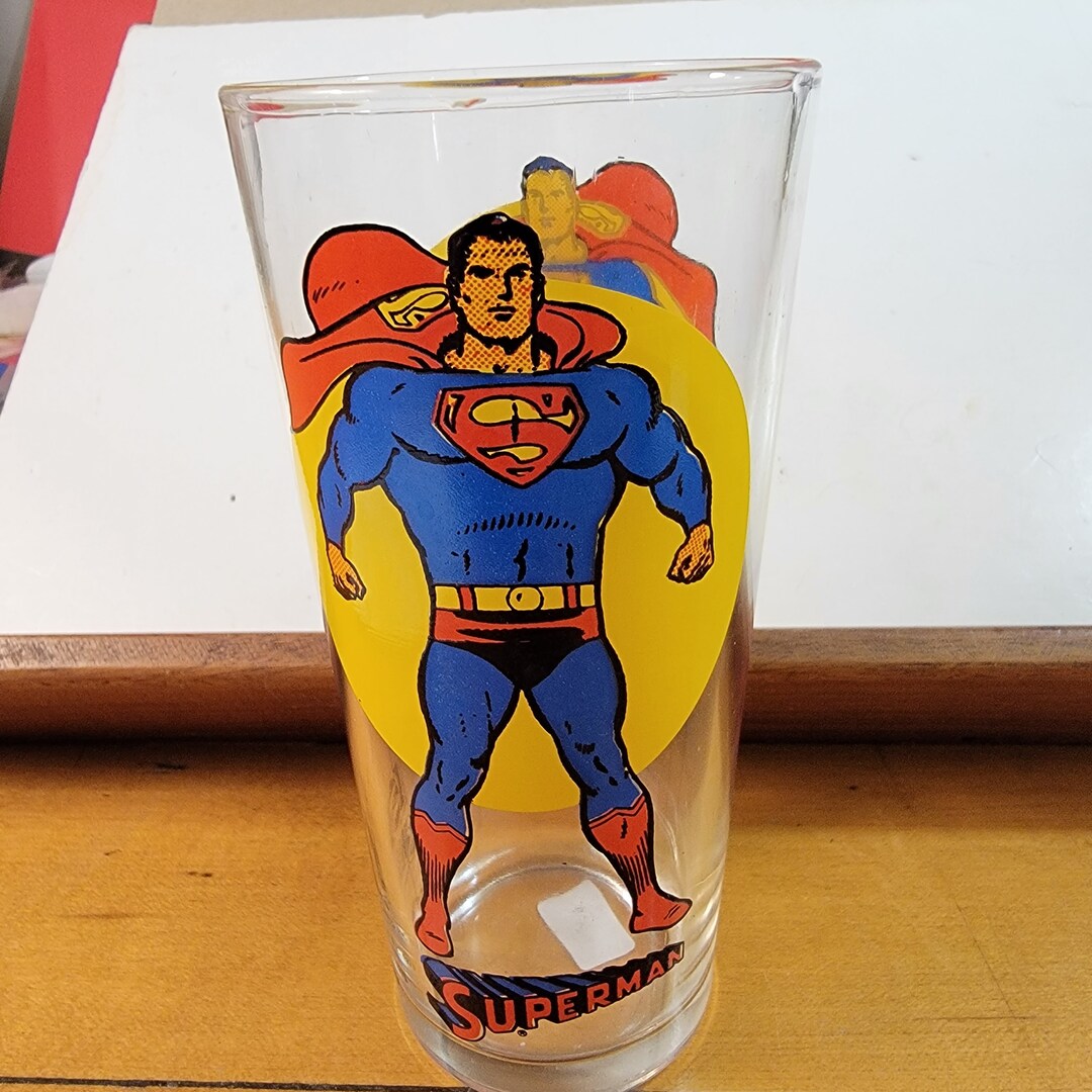 Pepsi Superheroes Glass, DC Moon Superhero, Superman Moon Superhero ...