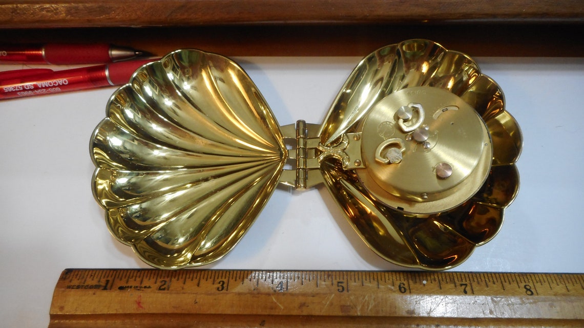Vintage Helveco Clock Swiss Clock Clamshell Clock Swiss - Etsy