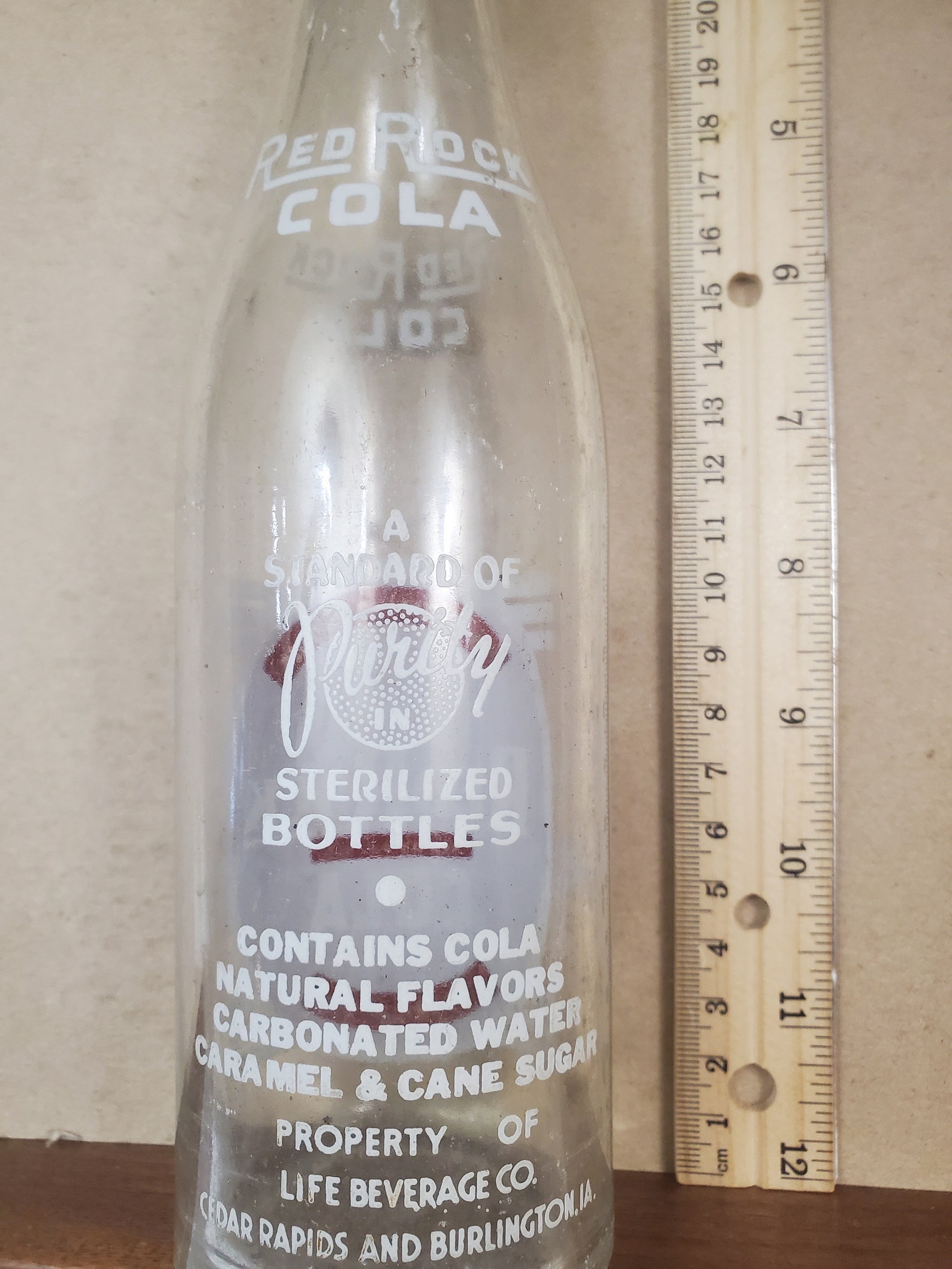 Red Rock Pop Bottle Red Rock Cola Soda Bottle Vintage Soda - Etsy