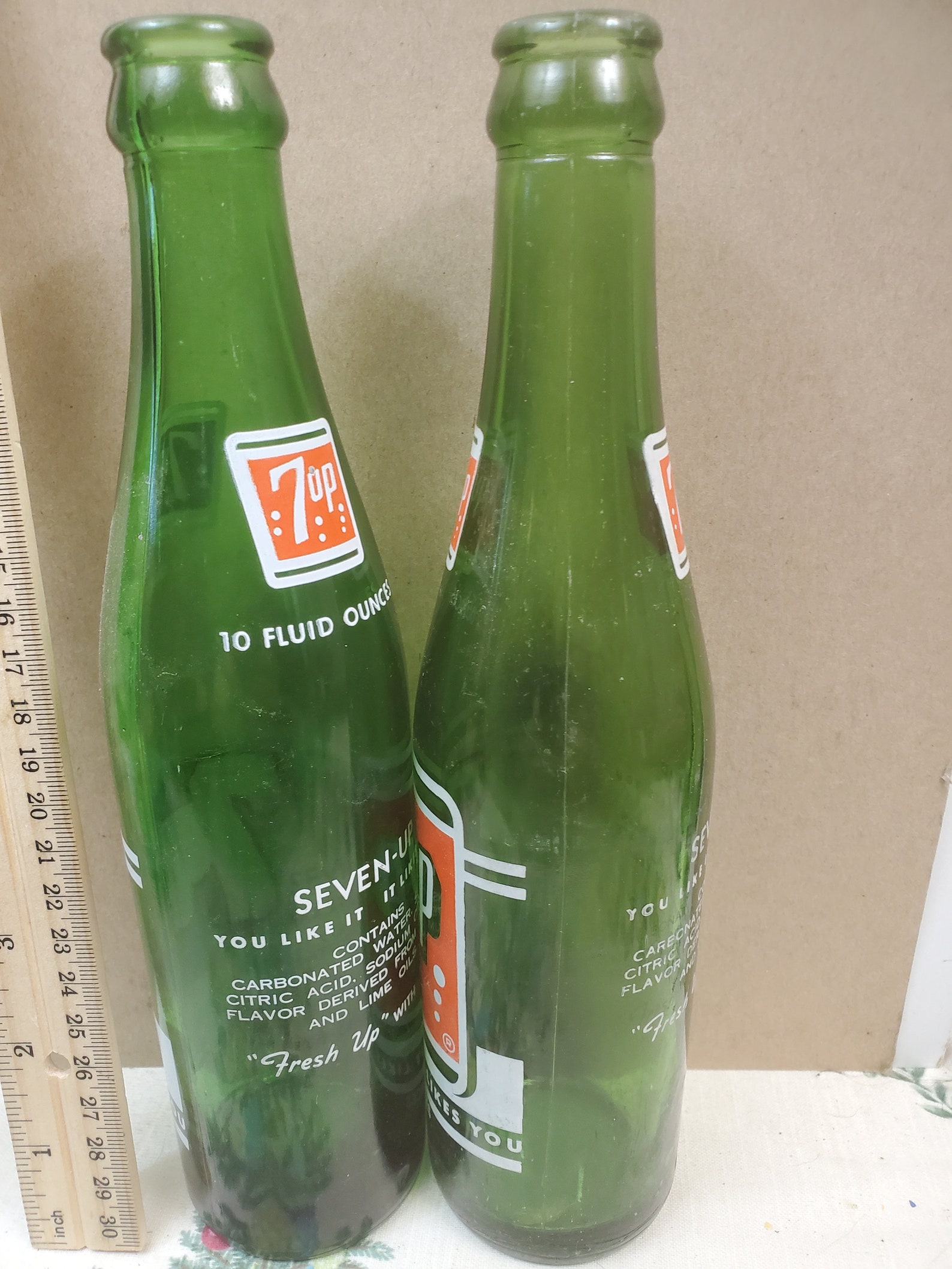 Vintage 7up Pop Bottles Old Seven up Pop Bottles Old - Etsy