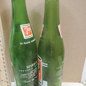 Vintage 7up Pop Bottles, Old Seven up Pop Bottles, Old Bottles, Old ...